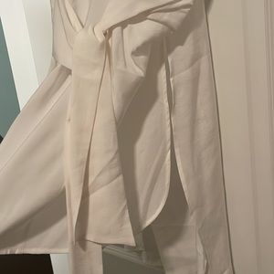 Express | Tops | Express White Tie Front Tank With Open Side Slits Nwt ...